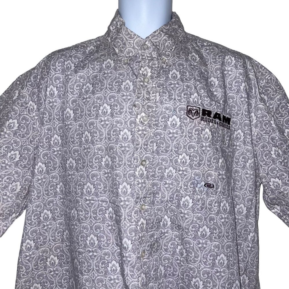 Rare Roper Dodge Ram Rodeo Series Mens Shirt Xxl Purp… - Gem